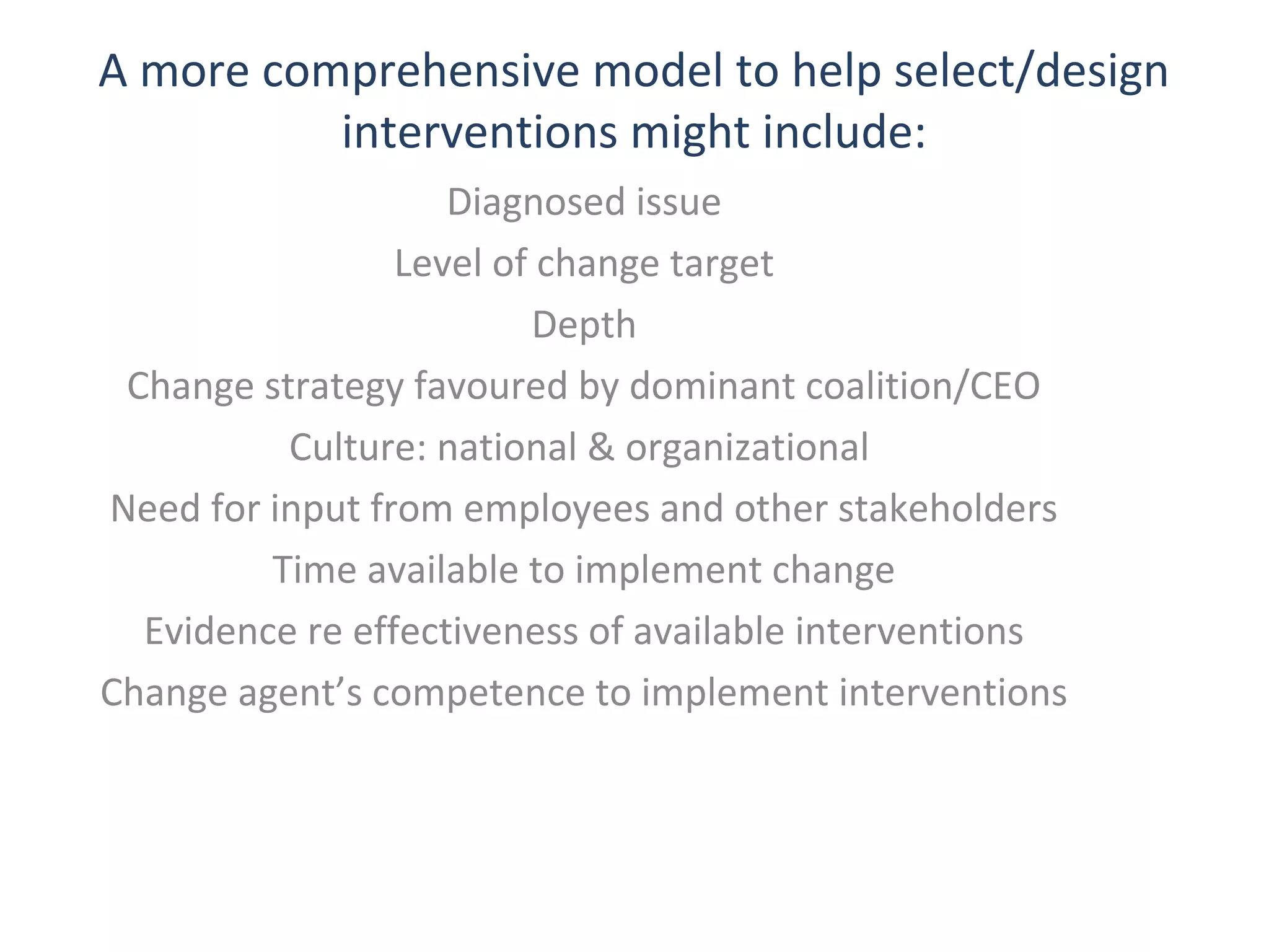 Selecting interventions | PPT