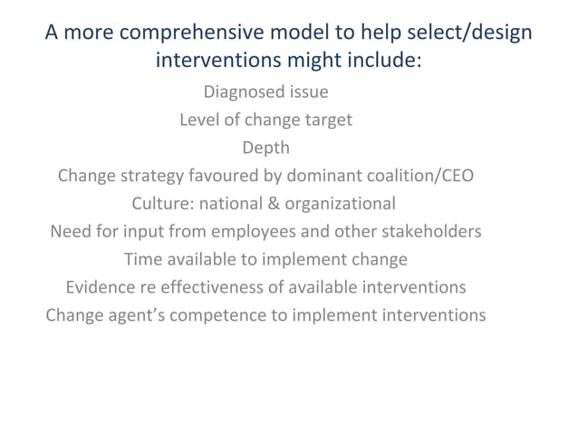Selecting interventions | PPT
