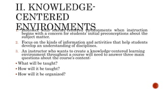 Selecting learning environment | PPT
