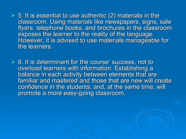 Selecting materials and designing activities | PPT