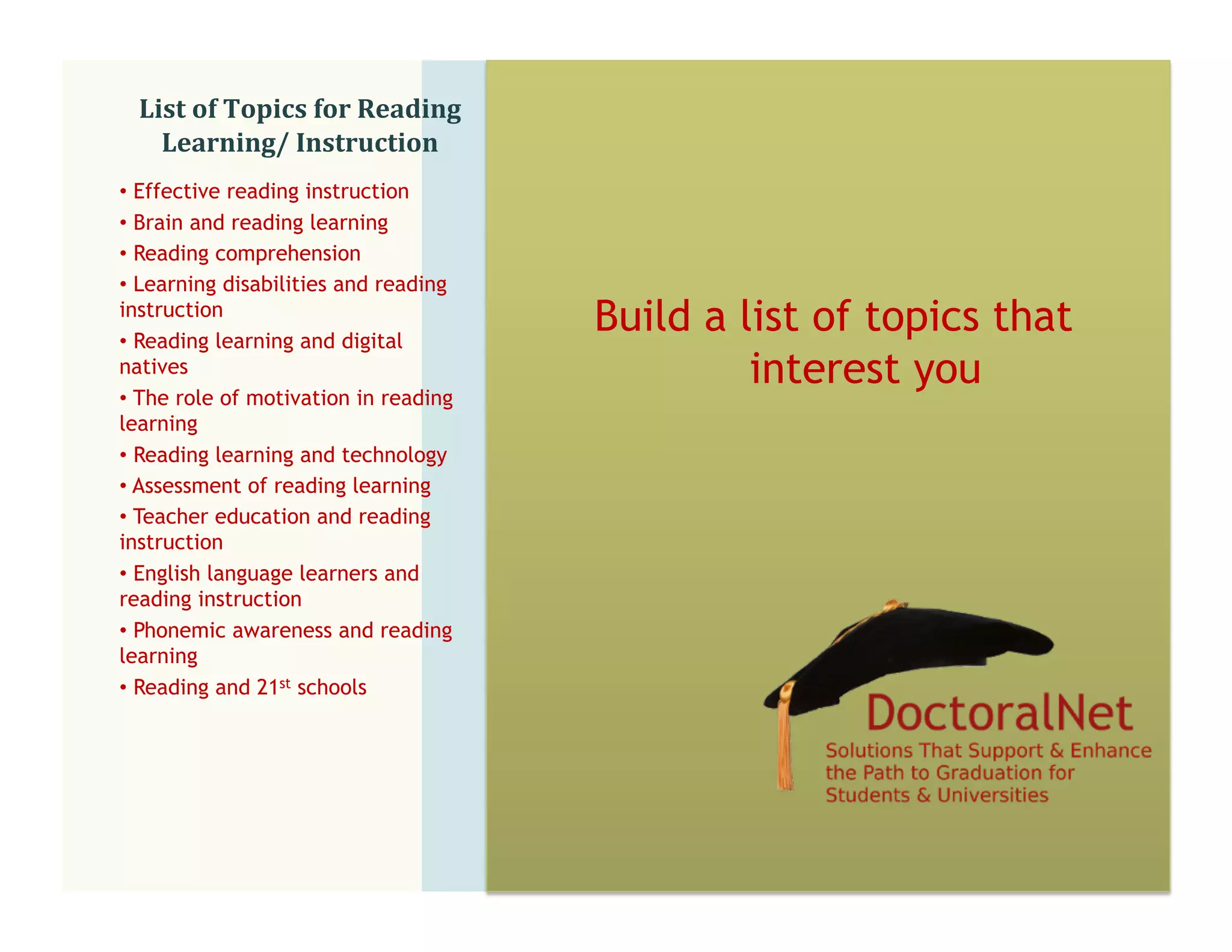 How to Select the Most Promising Research Problem for Your Thesis/Dissertation | PDF