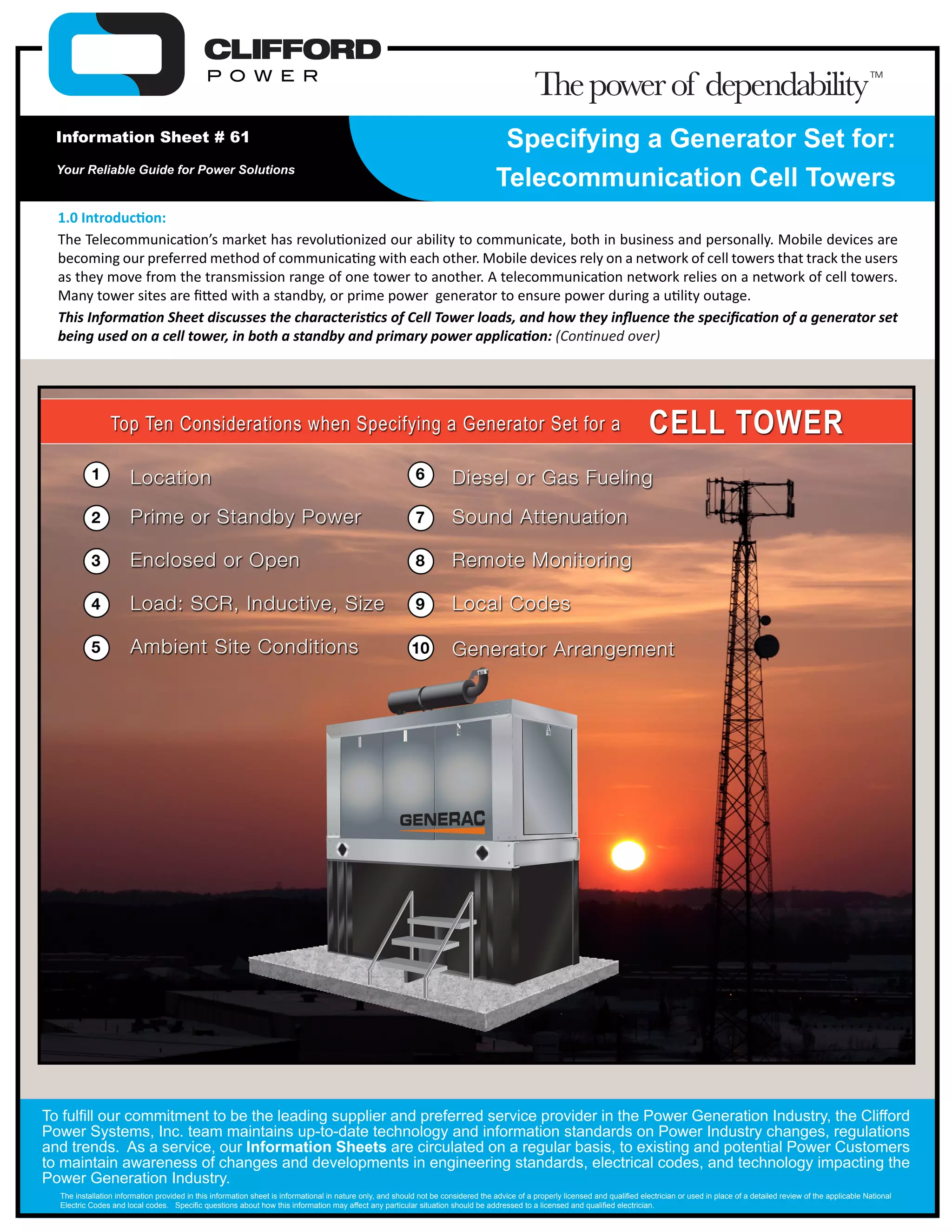 Selecting proper dg set | PDF