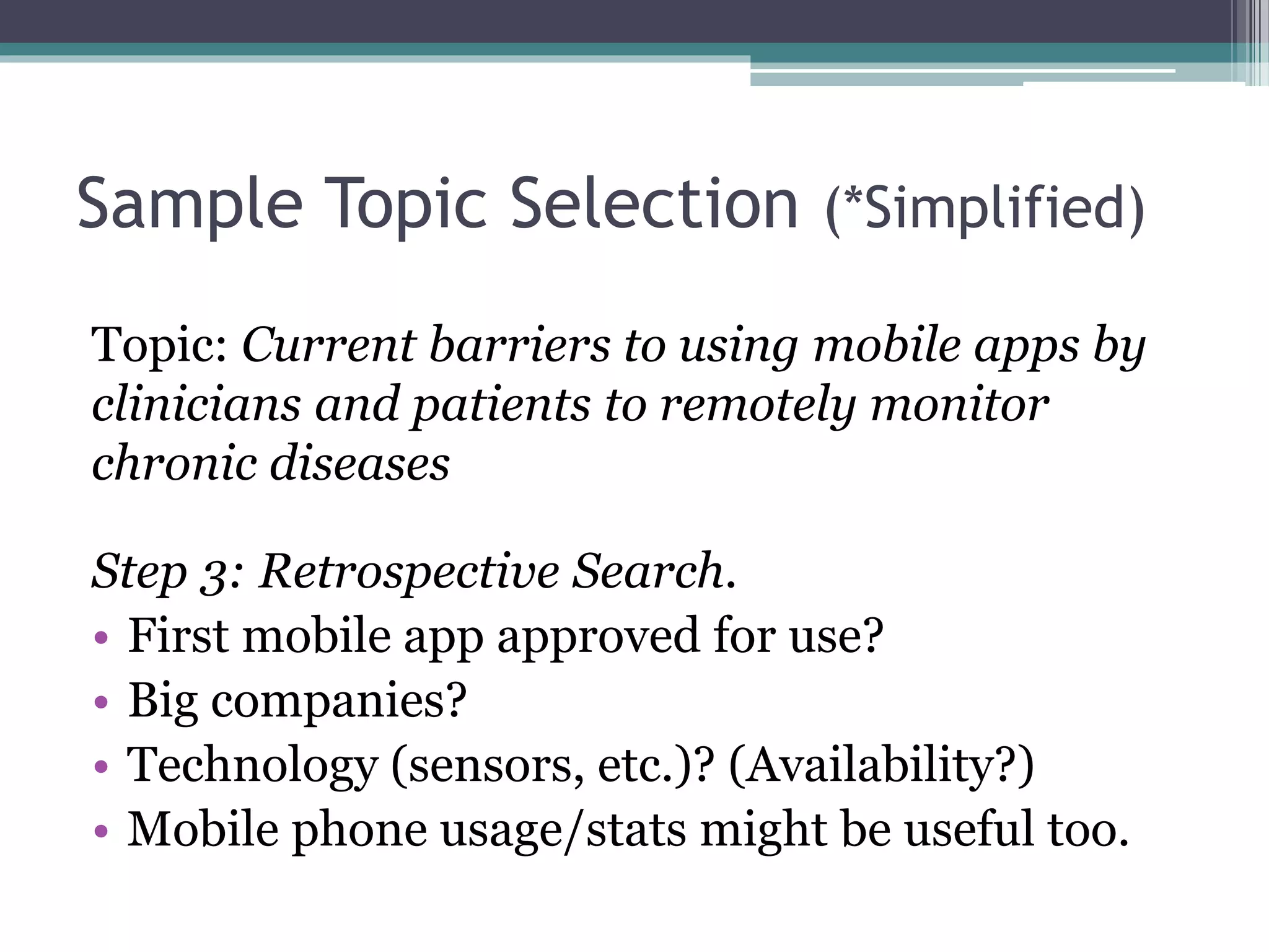Selecting a Research Topic | PPTX
