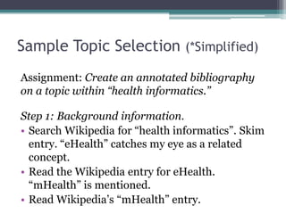 Selecting a Research Topic | PPTX