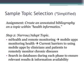 Selecting a Research Topic | PPTX