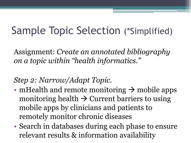 Selecting a Research Topic | PPTX | Medical Health