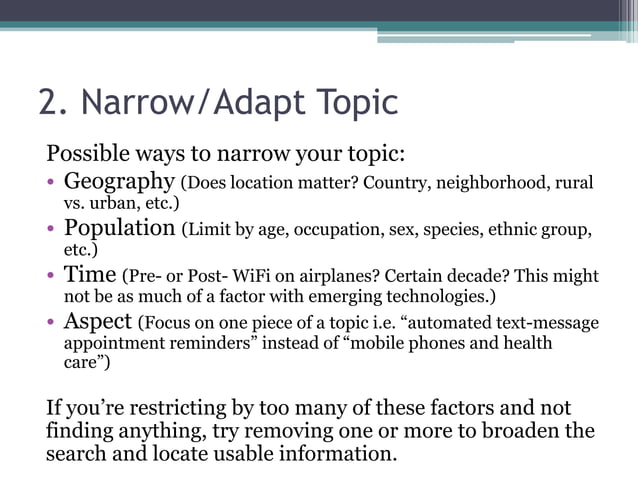 Selecting a Research Topic | PPTX | Medical Health