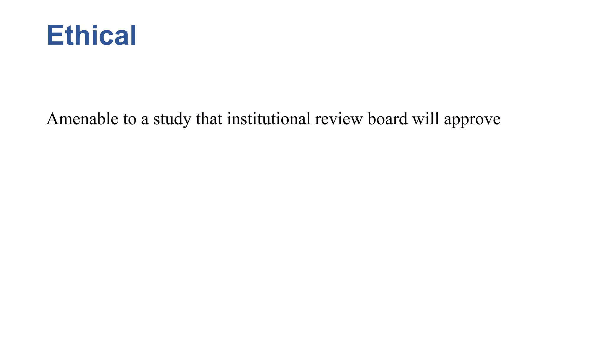 Selecting research topic. Quantitative Research Methods 101 | PPT