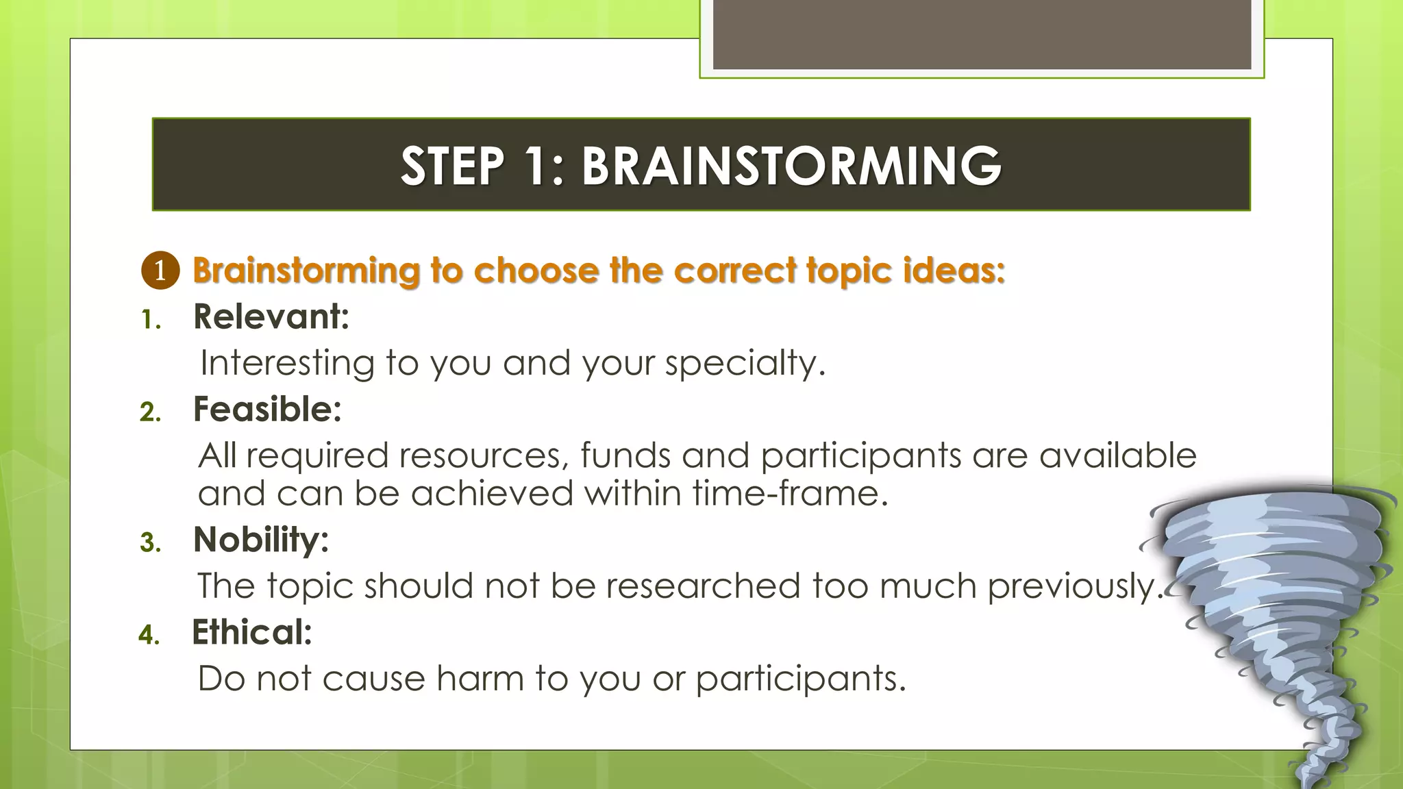 Selecting research topic dr majdi | PDF