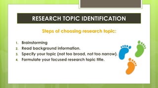 Selecting research topic dr majdi | PDF