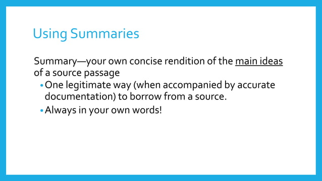 Selecting Source Material | PPT