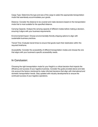 Selecting the Appropriate Transportation Mode for Your Freight Shipment.pdf