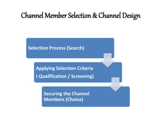 Selecting the channel members | PPTX