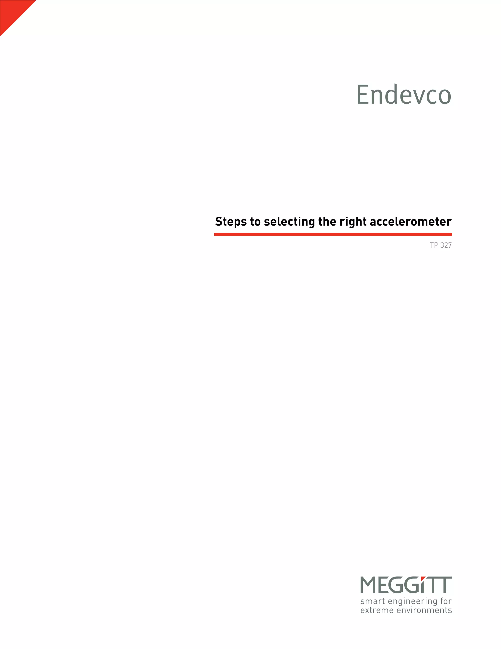 Selecting The Right Accelerometer by Endevco | PDF