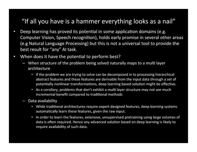 Deep Learning For Practitioners, lecture 2: Selecting the right applications deep learning | PPT