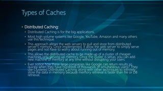 Selecting the right cache framework | PPT