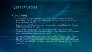 Selecting the right cache framework | PPT