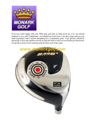 Selecting the right golf components from monark golf