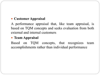 Selecting the right performance appraisal | PPTX