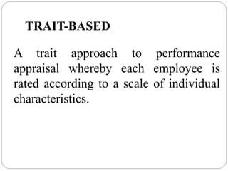 Selecting the right performance appraisal | PPTX