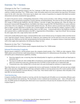 Selecting the Right Warehouse Management System or WMS | PDF