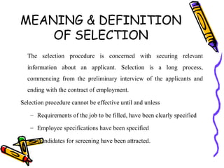 Selection | PPT