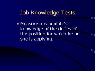 Employee Selection | PPT