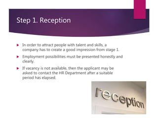 Selection process, features and examples | PPTX
