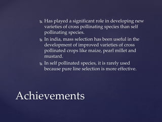 Mass Selection | PPTX