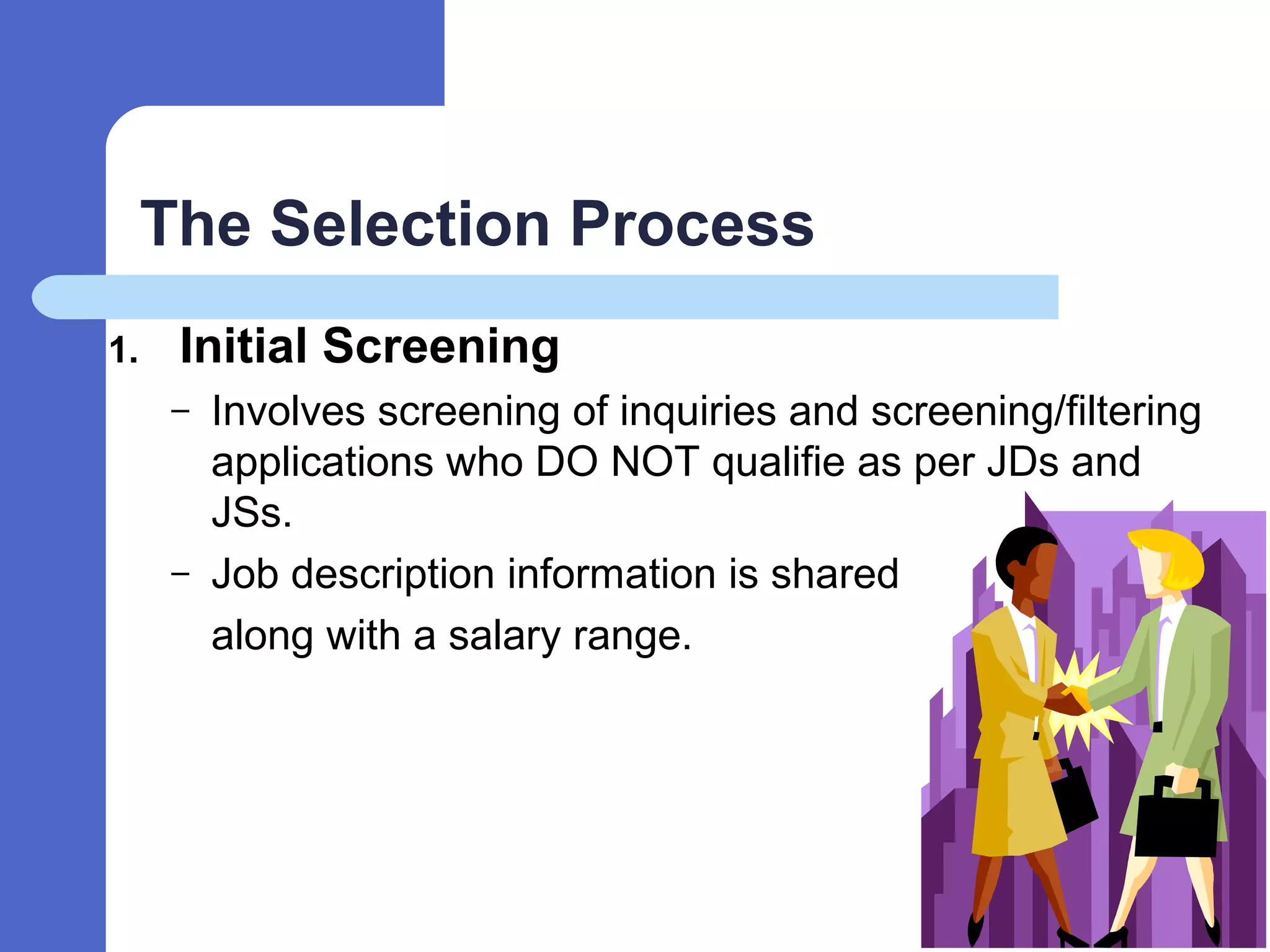 Selection Process In Human Resource Management - HRM | PPT