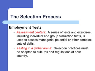 Selection Process In Human Resource Management - HRM | PPT