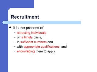 Selection Process In Human Resource Management - HRM | PPT