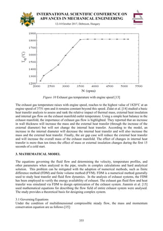 REVIEW ARTICLE: MODELLING AND ANALYSIS OF A GASOLINE ENGINE EXHAUST GAS ...