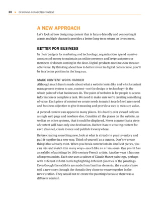 Designing Connected Content (Sample Chapter) | PDF
