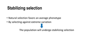Selection and its types and evolution | PPTX | Genetics | Science