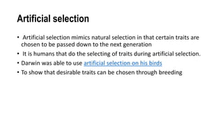 Selection and its types and evolution | PPTX