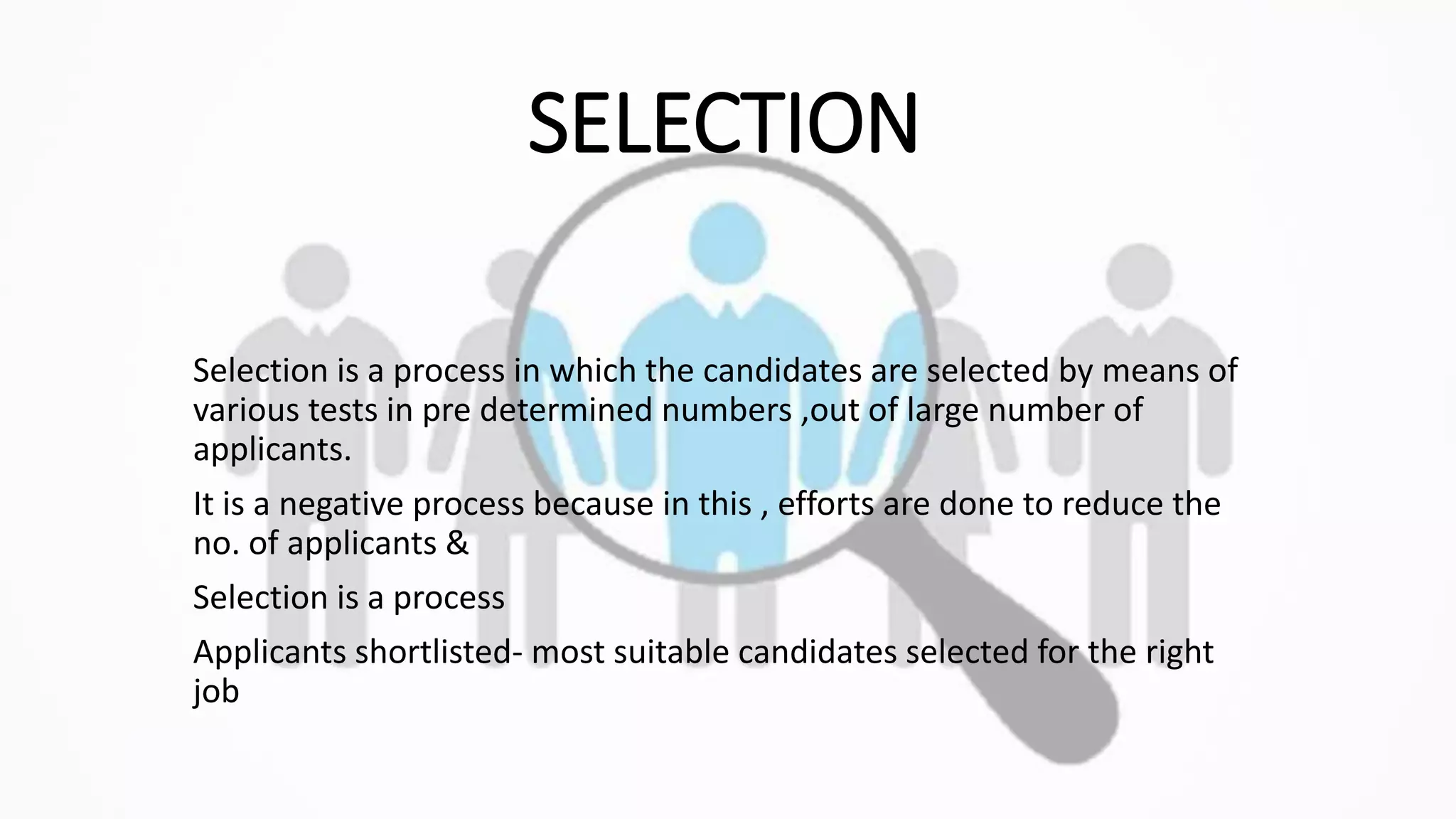 Selection/Human Resource Management | PPTX