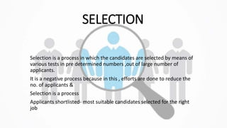 Selection/Human Resource Management | PPTX
