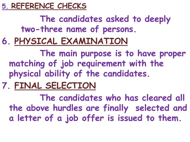 Selection Meaning, selection methods/process, types of interview | PPTX ...