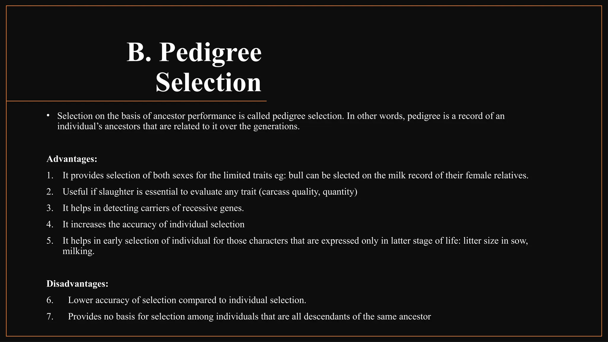 Selection and mating in case of animal .pptx
