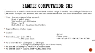 SELECTION-AND-COMPUTATION-OF-MATERIALS.pptx | Free Download