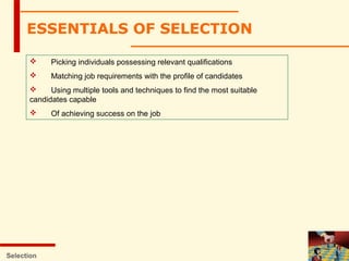 Selection Process in HR - Unitedworld School of Business | PPT