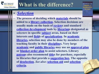 Selection and Acquisition | PPTX