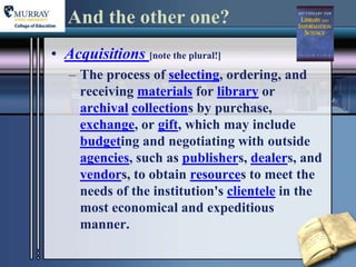 Selection and Acquisition | PPTX