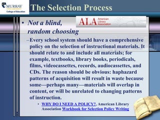 Selection and Acquisition | PPTX