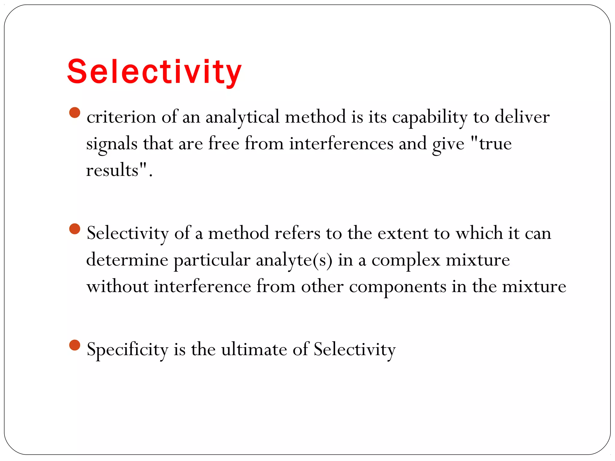 Selection and calibration of analytical method & calibration methods | PPT