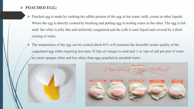 Selection and cooking methods of egg | PPTX