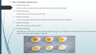 Selection and cooking methods of egg | PPTX