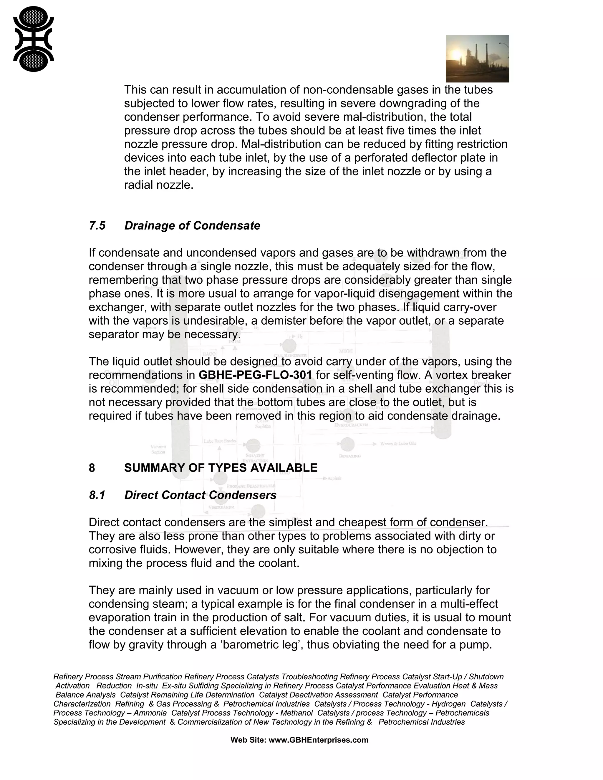 Selection and Design of Condensers | PDF
