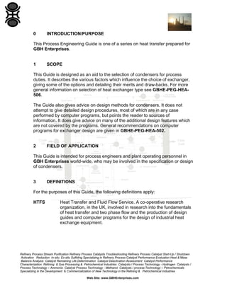 Selection and Design of Condensers | PDF